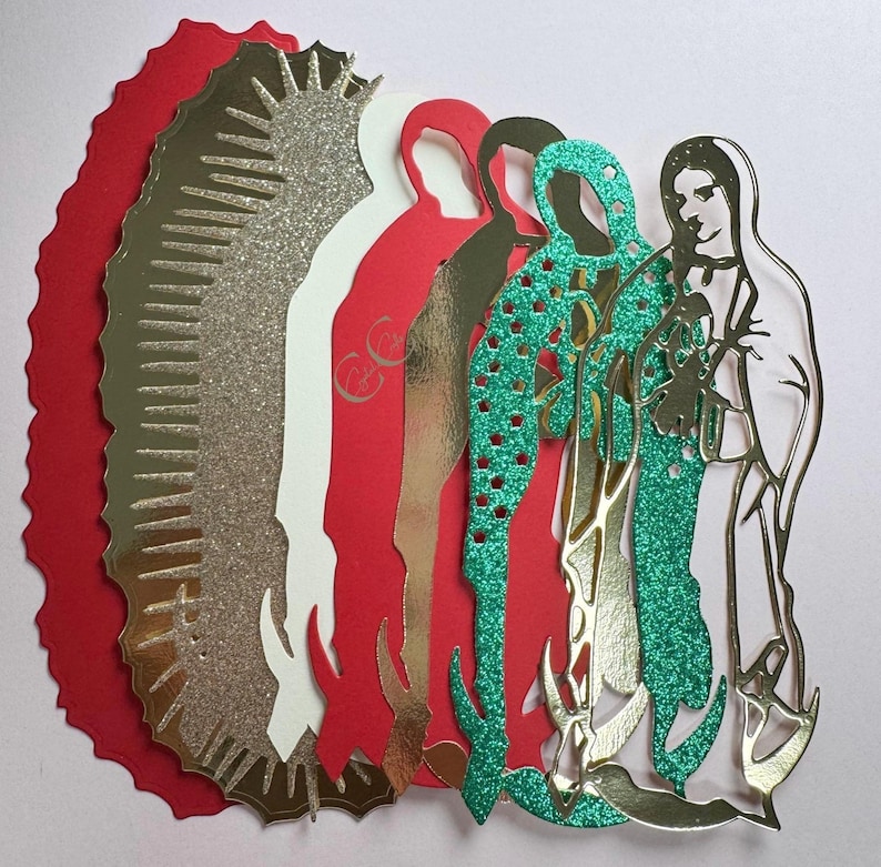 Virgen De Guadalupe Layered Cardstock 3D Cutout - Etsy