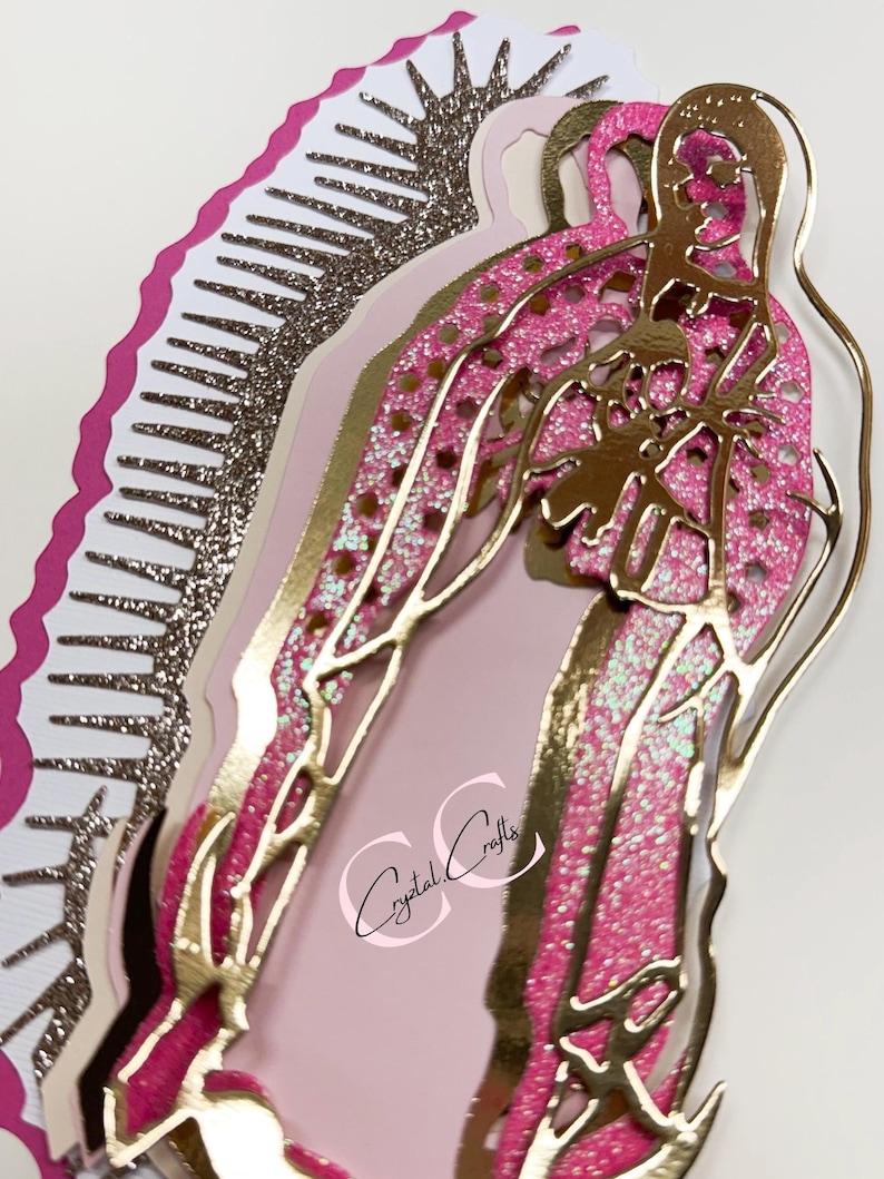 Virgen De Guadalupe Layered Cardstock 3D Cutout - Etsy