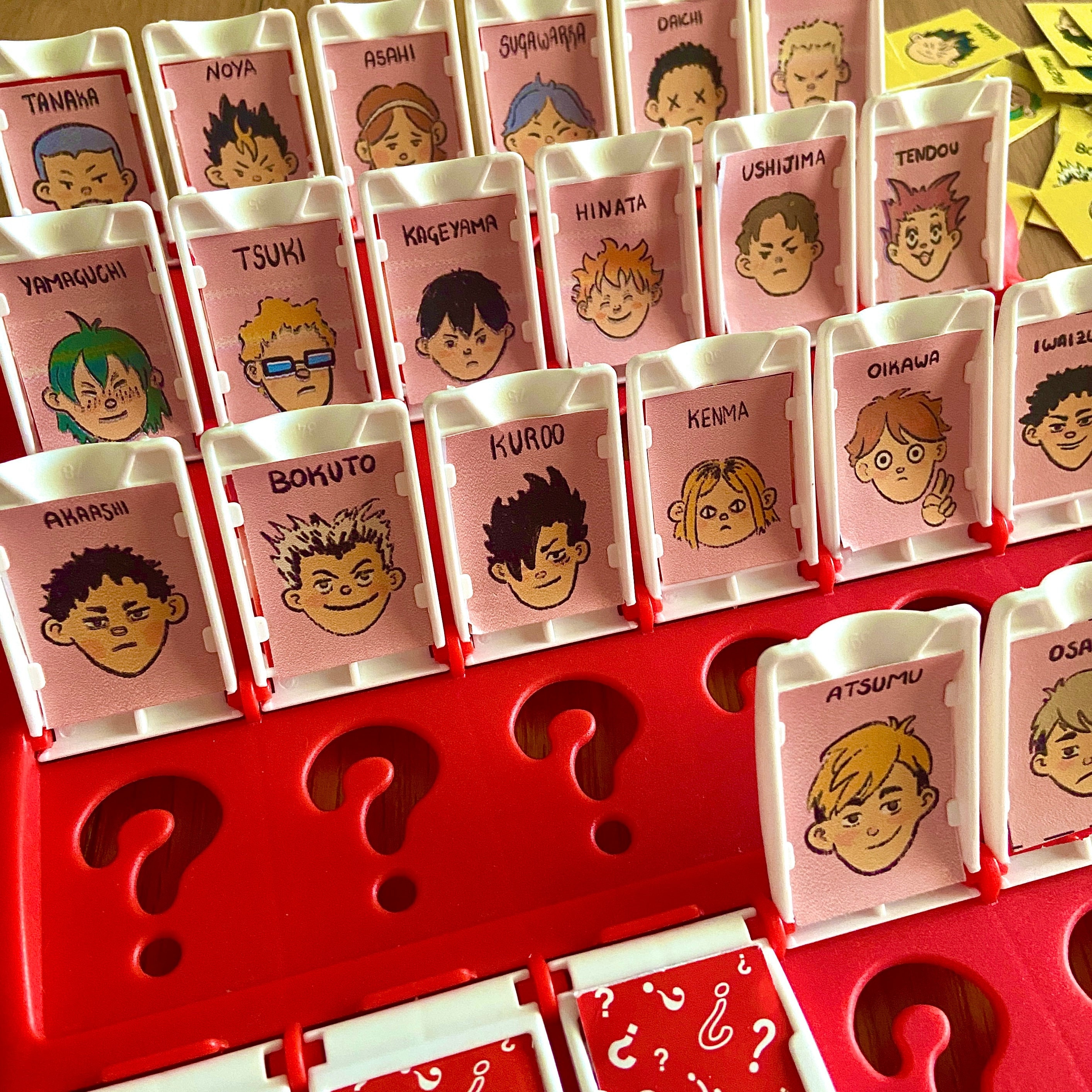 Haikyuu Guess Who Printable Game Sheets Chibi Illustration - Etsy