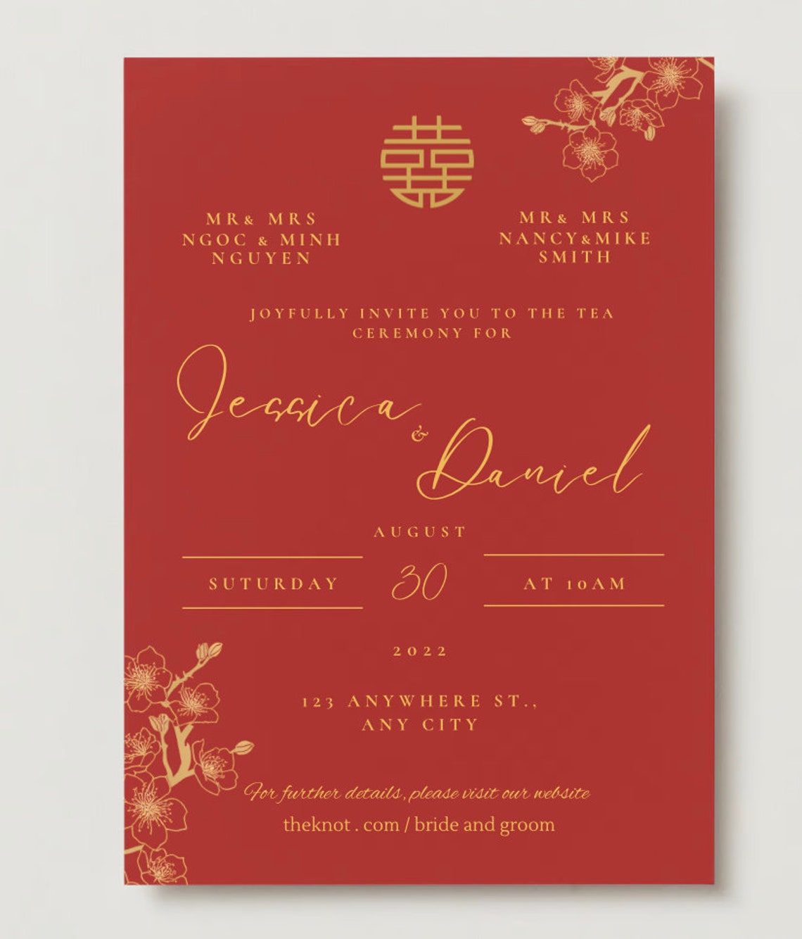 Vietnamese Tea Ceremony Invitation - Etsy