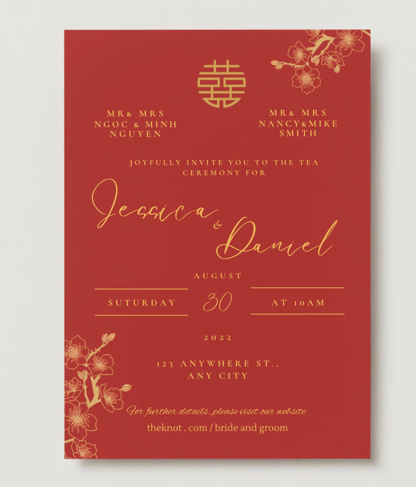 Vietnamese Tea Ceremony Invitation - Etsy