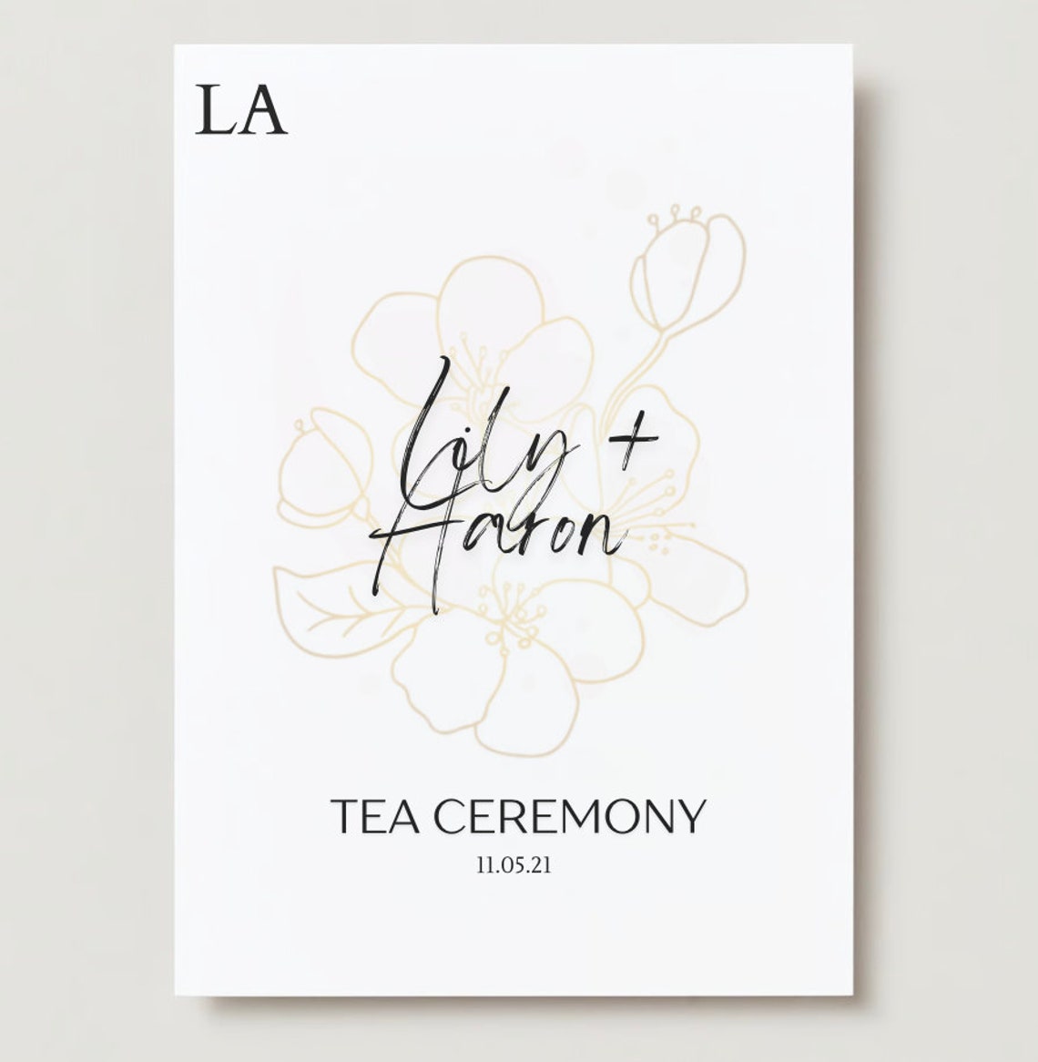 Modern Chinese/vietnamese Tea Ceremony Invitation - Etsy