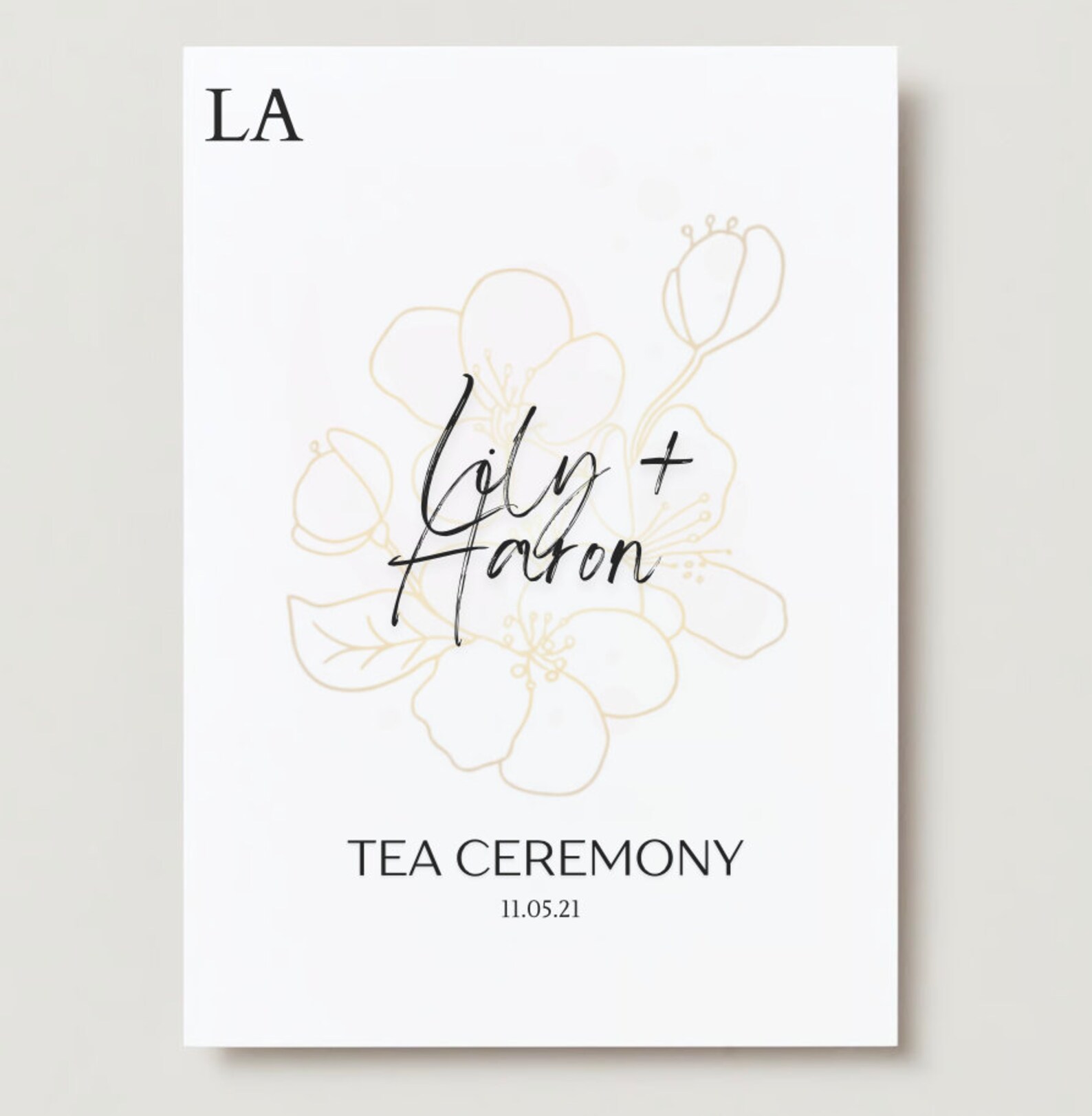 Modern Chinese/vietnamese Tea Ceremony Invitation - Etsy