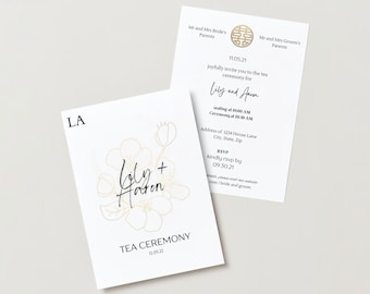 Vietnamese Tea Ceremony Invitation - Etsy