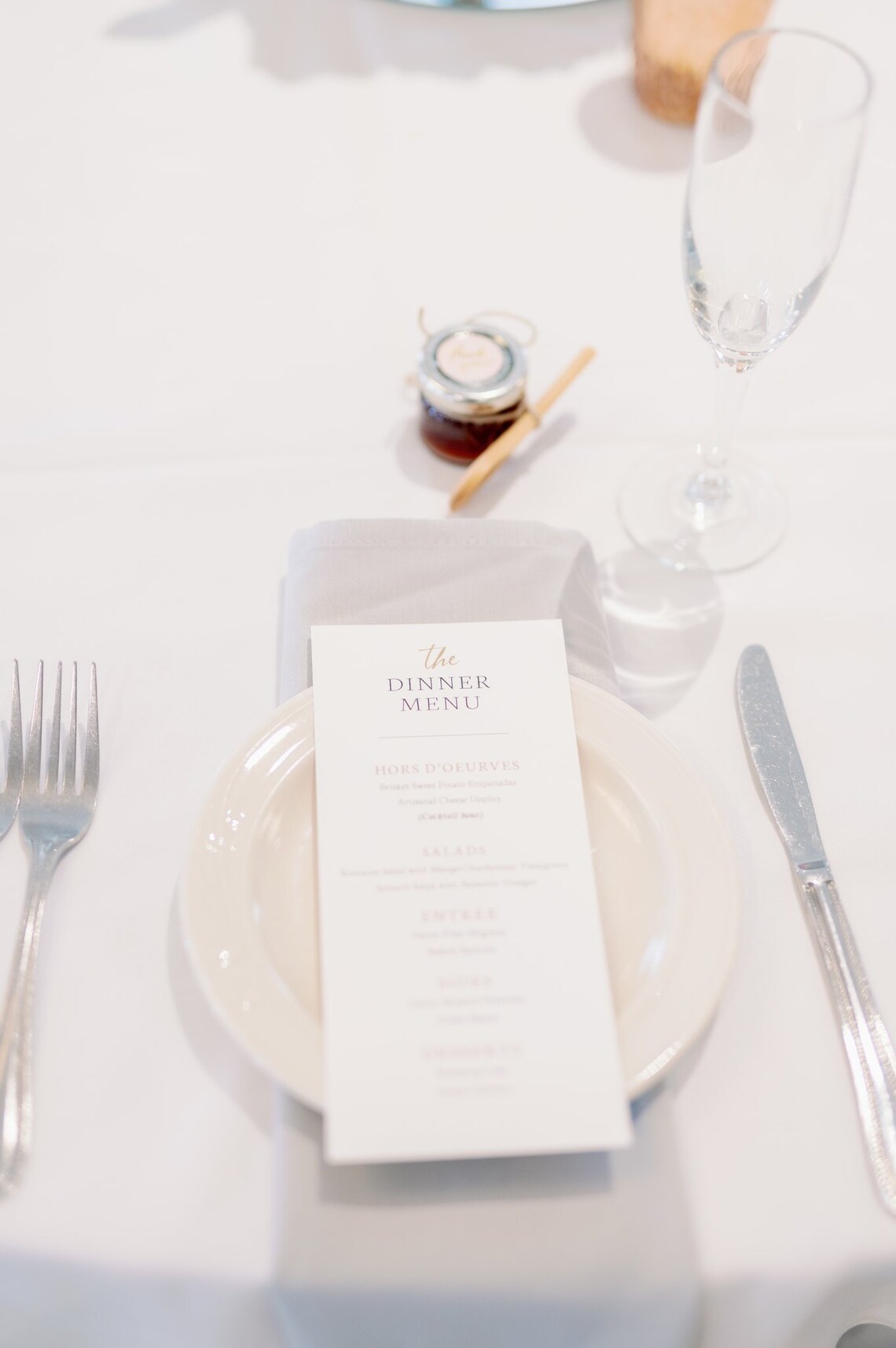 Wedding Dinner Menu Template Printed Wedding Menu Modern Wedding Menu ...