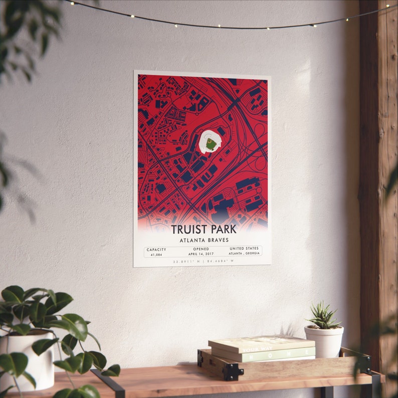 Atlanta Braves, MLB Stadium Map, City Map, Ballpark Map, Truist Park ...