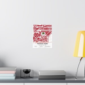 Boston Red Sox MLB Stadium Map, City Map, Ballpark Map, Fenway Park Map ...
