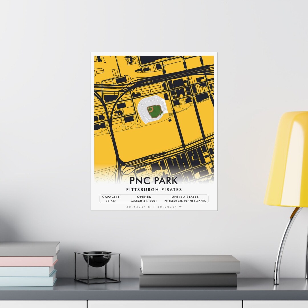 Pittsburgh Pirates Stadium Map PNC Park City Map & Ballpark Seating ...