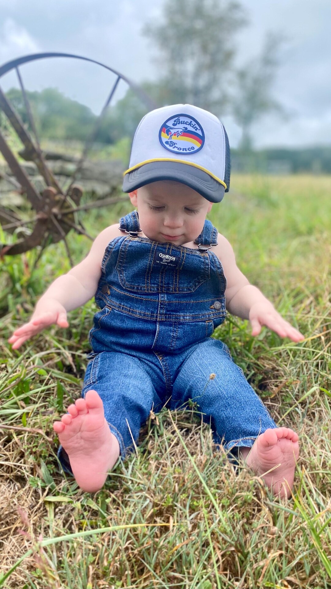 Little Boys Trucker Hat. BUCKIN BRONCO Baseball Cap. Boys Trucker Hat ...