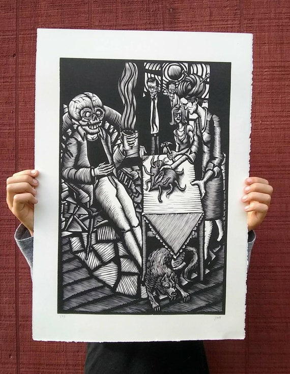 Thomas Theorem Hand-pulled Linocut - Etsy