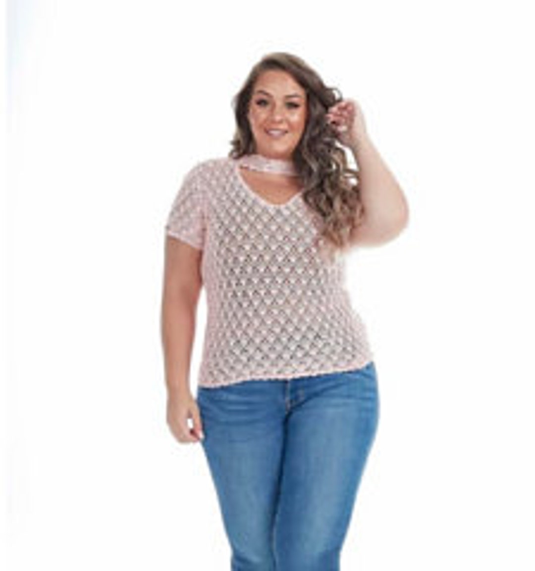 Raspberry Top-crochet Pattern Top - Etsy