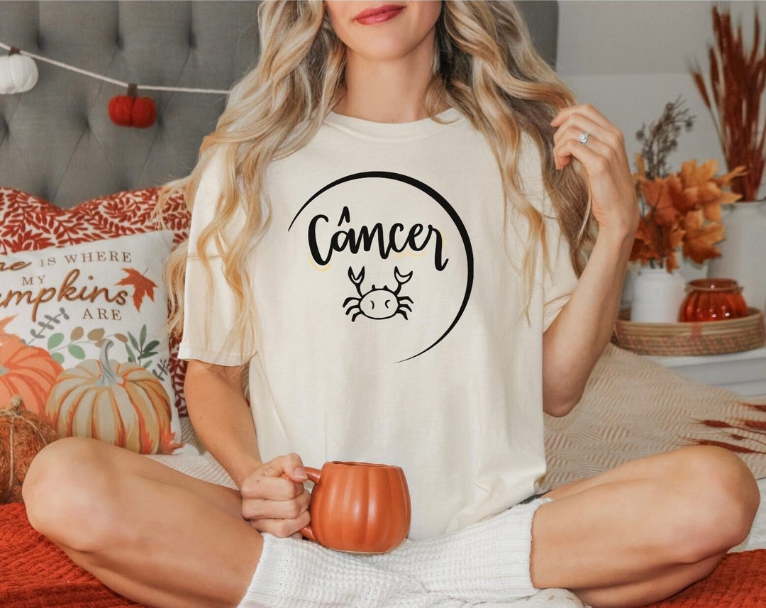 Minimalist Cancer Zodiac Sign T-shirt. Cancer Sign Shirt, Horoscope ...