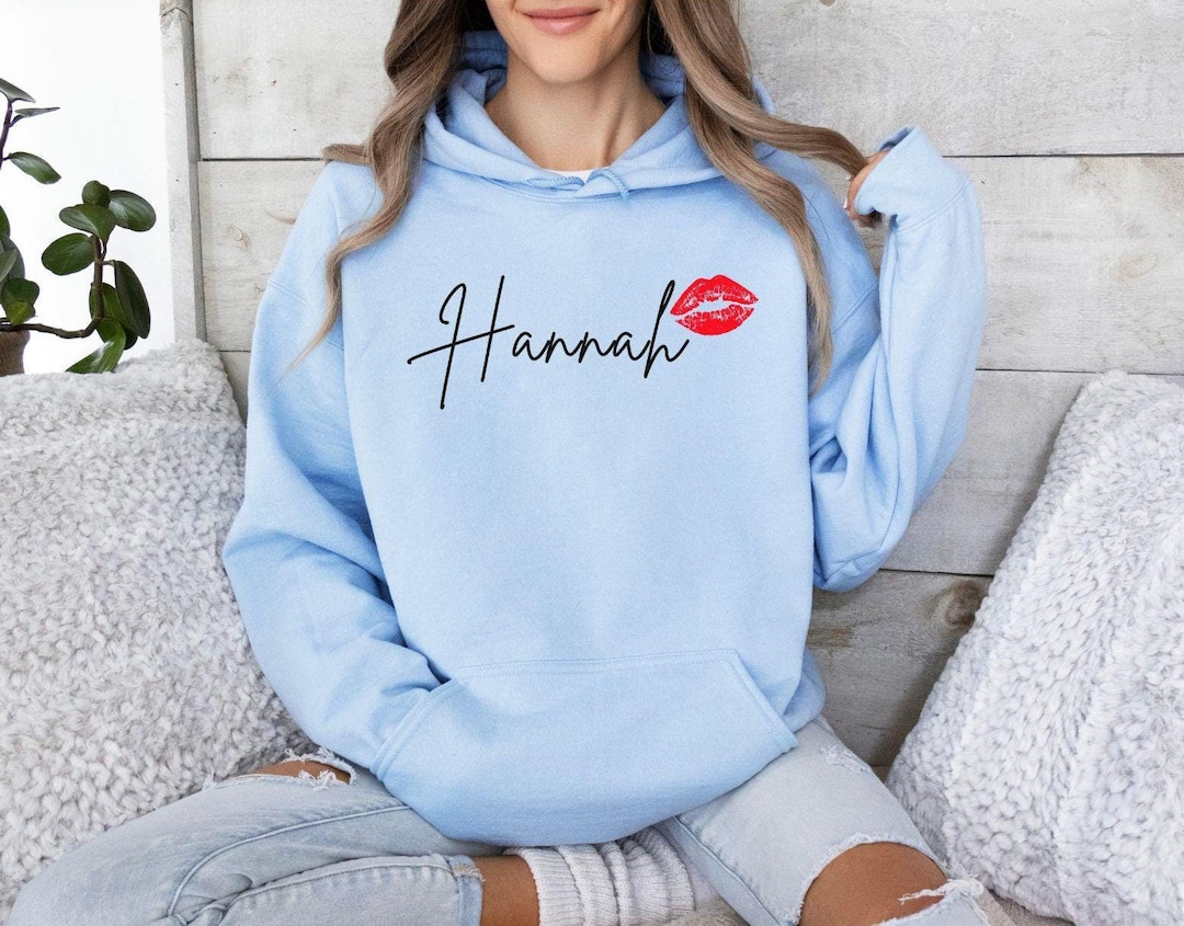 Custom Name Teen Girl Hooded Sweatshirt, Teen Christmas Gift ...