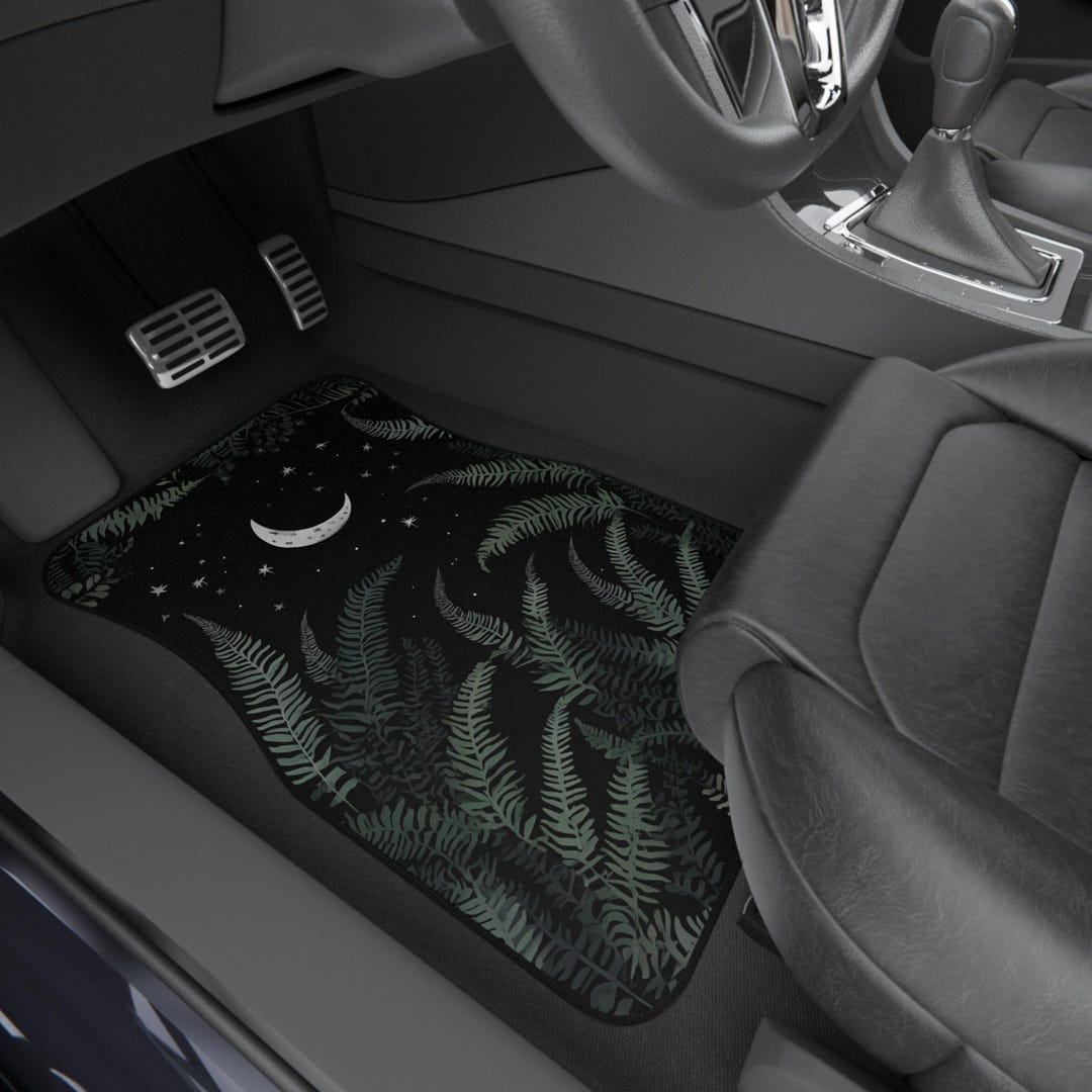 Boho Fern Car Mats: Moon & Stars, Botanical Auto Decor Gift - Etsy