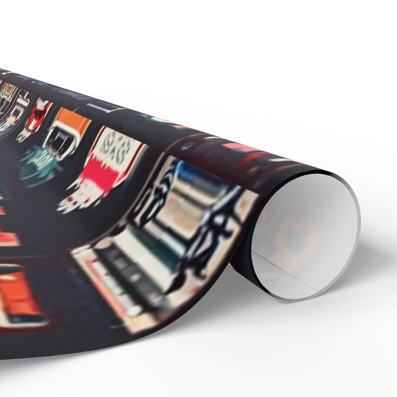 Retro Gamer Wrapping Paper, Old Tech Gift Wrap, Nerd Geek Present ...