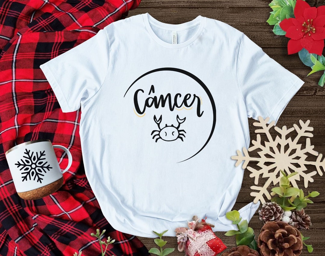 Cute Cancer Zodiac Sign T-shirt, Minimalist Cancer Sign Shirt ...
