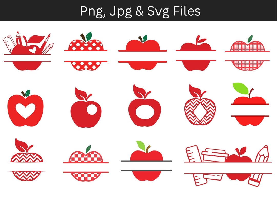 Apple Name Frame SVG, Apple Svg, Apple Monogram Svg, Teacher SVG ...