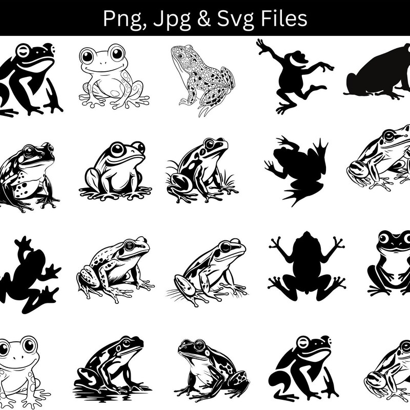 Frog Svg - Etsy
