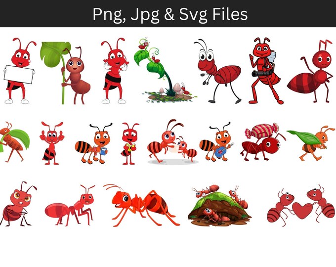 Ants Svg, Antz Svg, Ants Clipart, Cut File for Cricut, Clipart, Digital ...