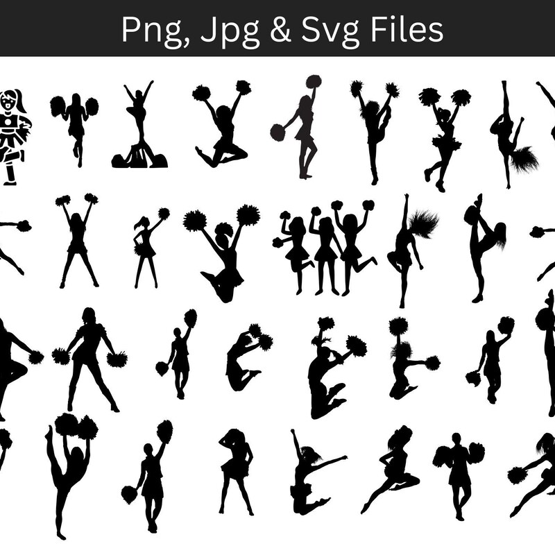 Cheerleader Svg - Etsy