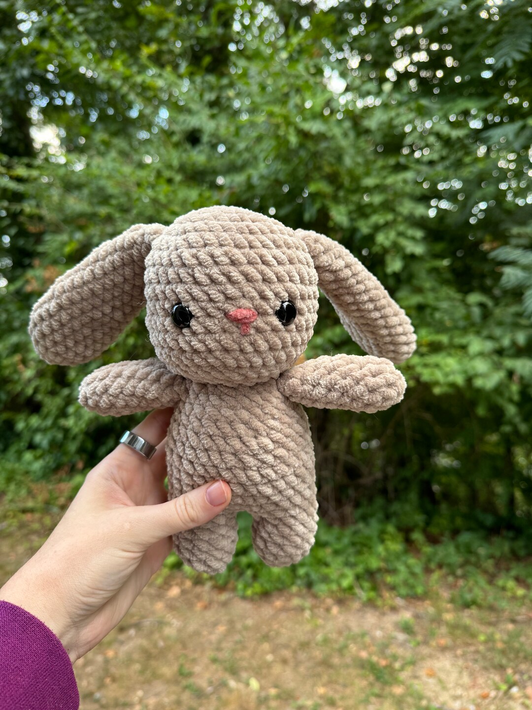 Handmade Bunny Rabbit Crochet Plushie Stuffed Animal Toy - Etsy