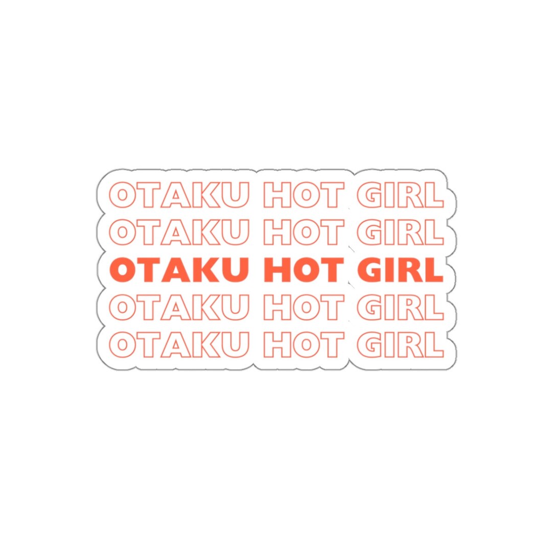 Otaku Hot Girl Sticker Music & Stickers - Etsy