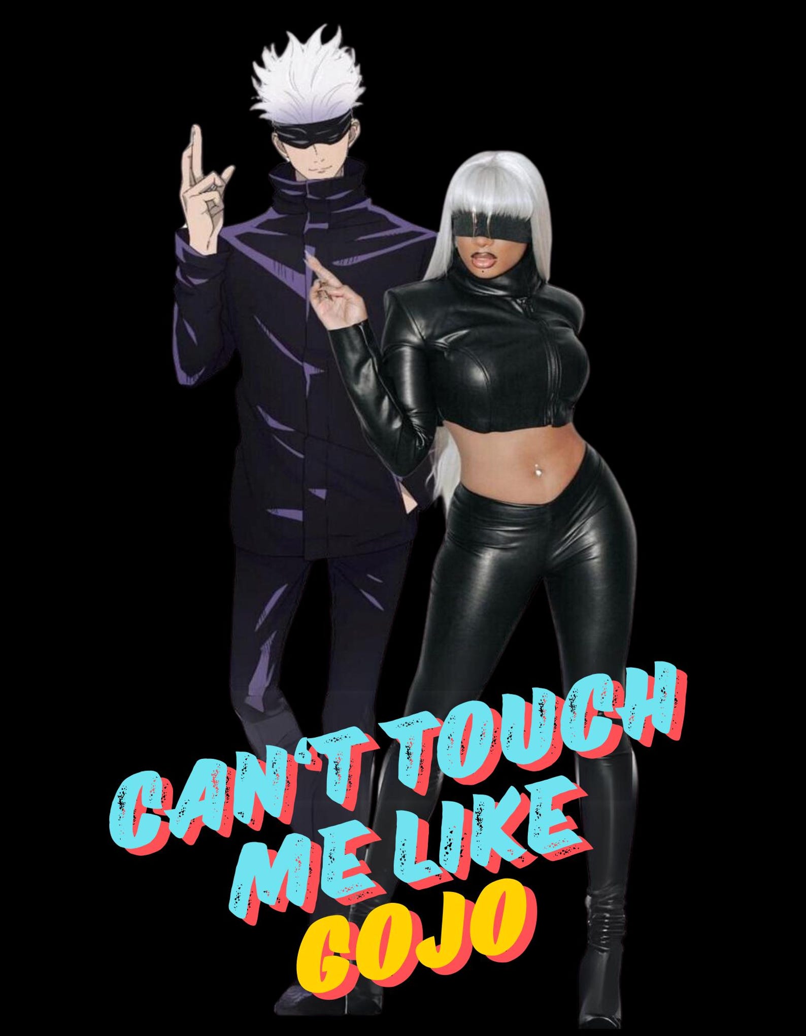Megan Thee Stallion Can't Touch Me Like Gojo SVG | Music & Stickers - Etsy
