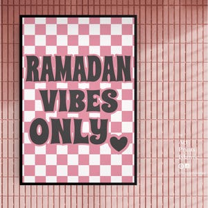 Ramadan Vibes Poster Printable Maximalist Vintage Pop Art Retro Islamic ...