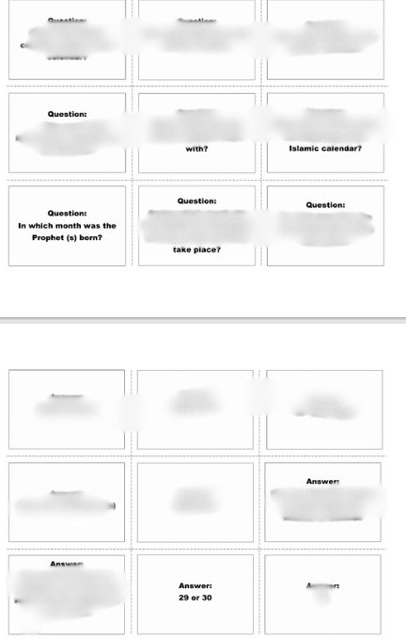 Islamic Calendar Activity and Overview Quiz for Kids - Etsy