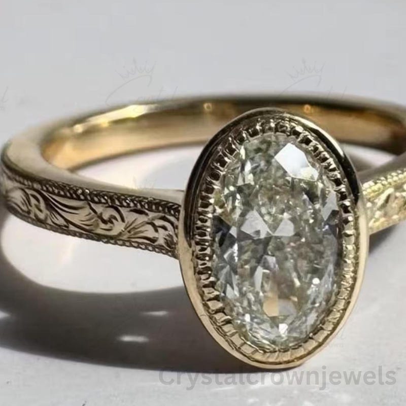 Milgrain Bezel Ring - Etsy