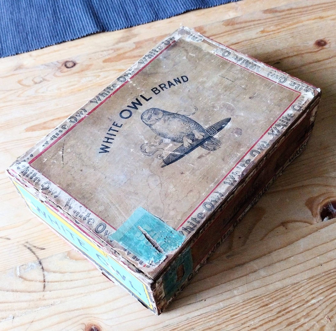 White Owl Brand Cigar Box Early 20th Century - Etsy