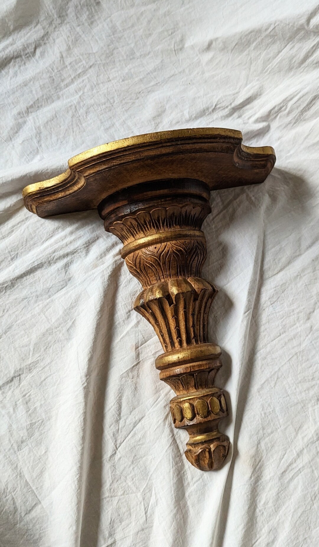 Gilt Wood Bracket Sconce Ornate 14 Inch - Etsy