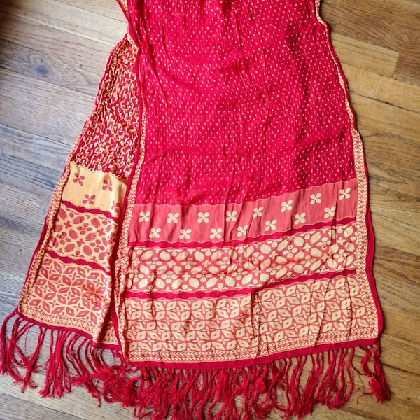 Indian Silk Scarf - Etsy