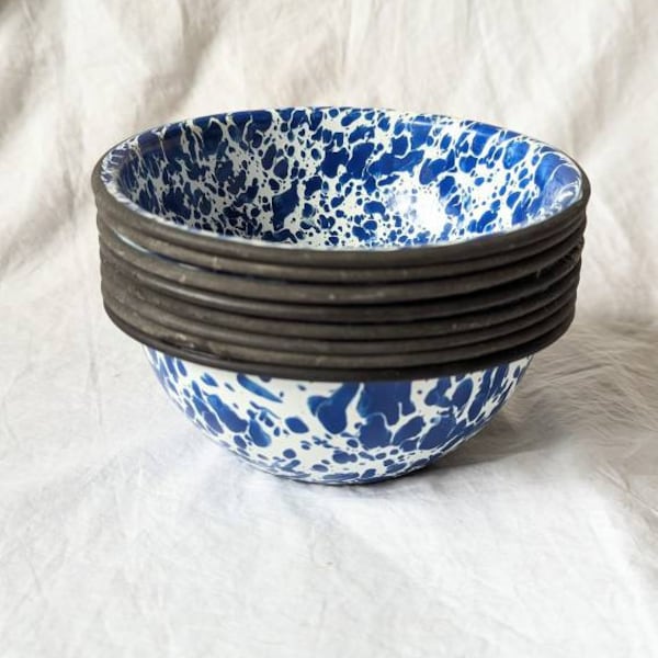 Stackable Enamel Bowls - Etsy