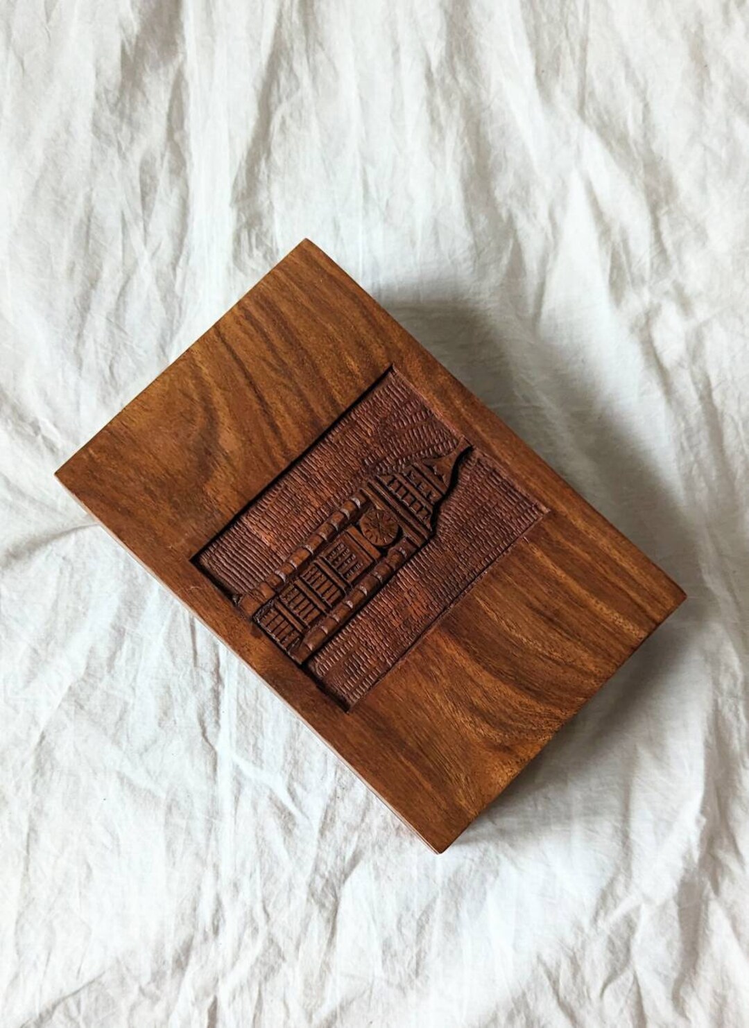 Teak Box Big Ben Relief Design - Etsy