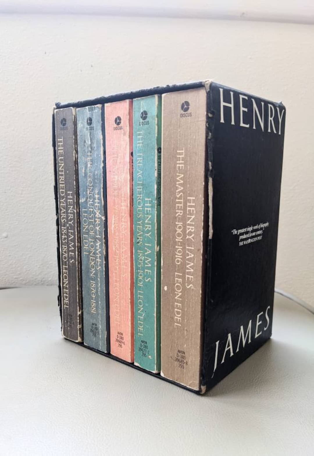 Henry James biografía Leon Edel libro en rústica caja juego de 5 ...