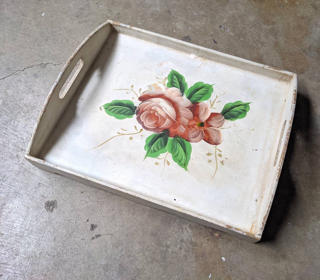 Romantic Roses Tray With Handles - Etsy