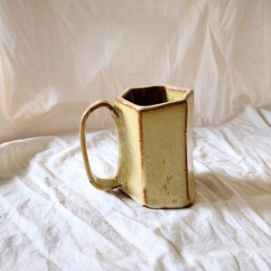 Hexagon Leaning Mug Artisan Ceramics - Etsy