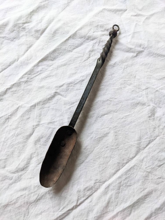 Wrought Iron Spoon Hand Smithed 13 Inch - Etsy
