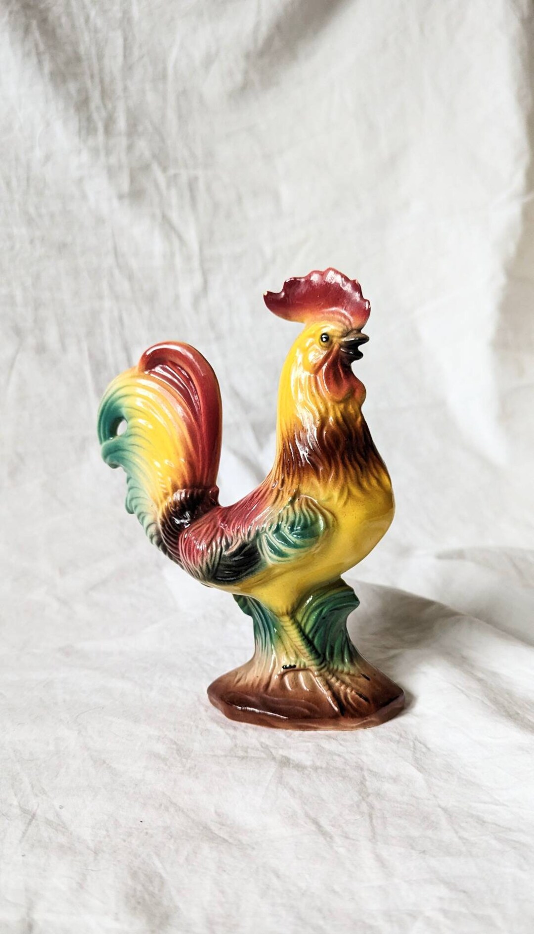 Midcentury Rooster Figurine - Etsy