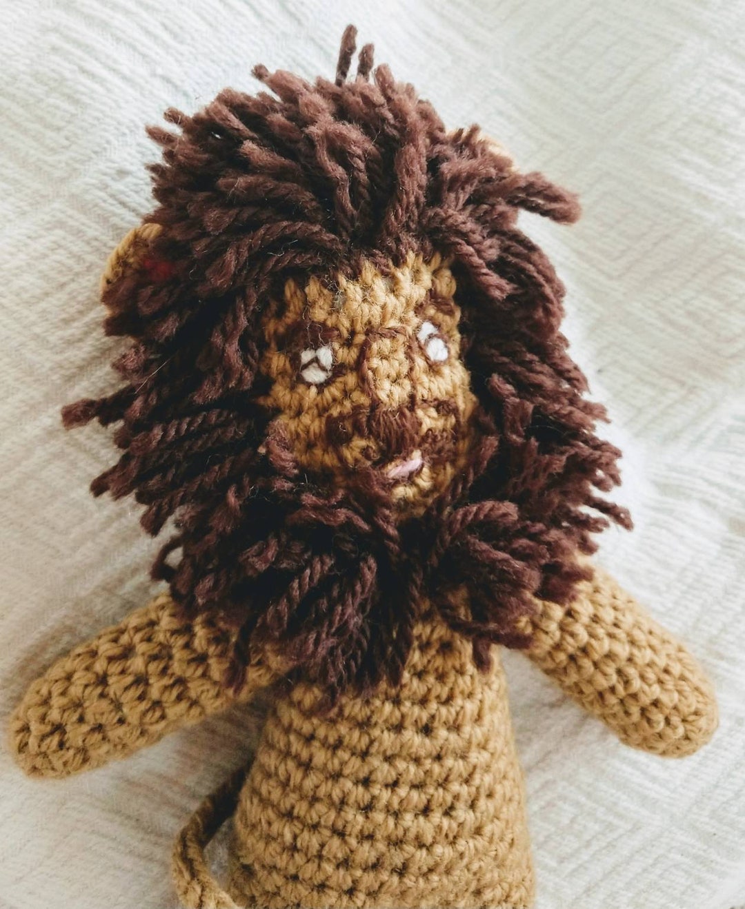 The Lion Stuffie Hand Knit Doll Wizard of Oz 11.5 Inch - Etsy