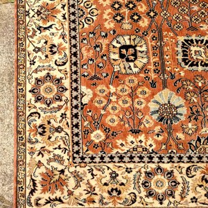 Ivory Sultan Abad Persian Carpet 8 X 11 Fine Antique - Etsy