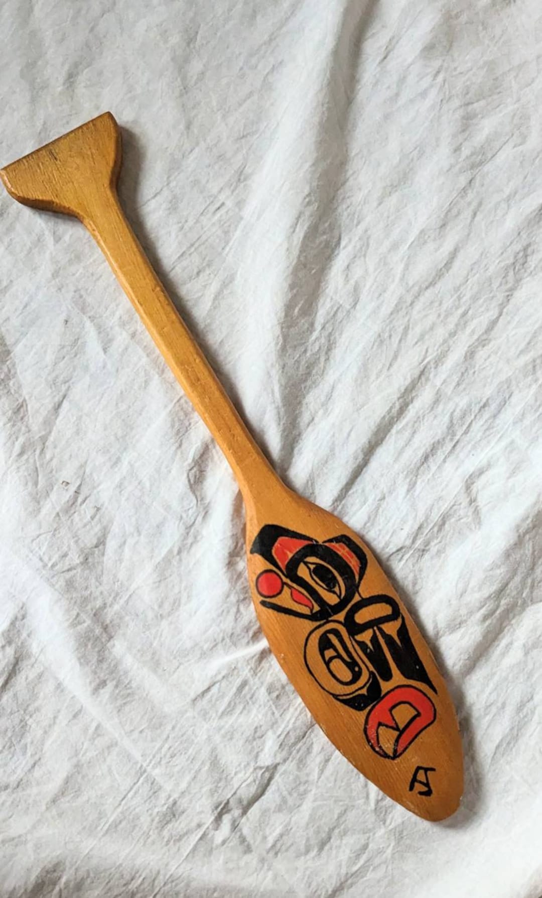Haida Native Art Paddle Hand Painted Carved 20th Century - Etsy