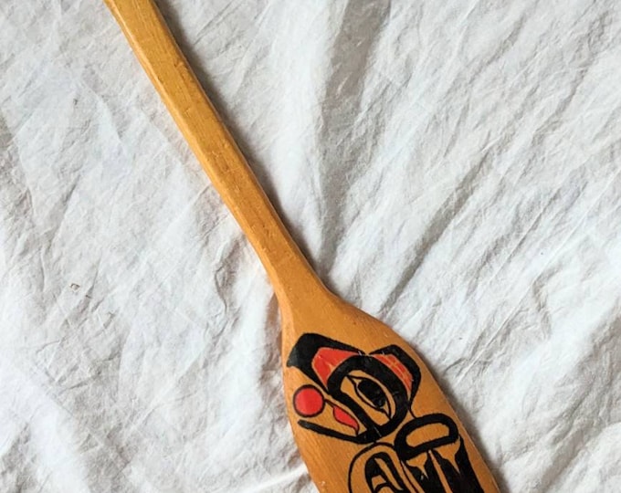 Haida Native Art Paddle Hand Painted Carved 20th Century - Etsy