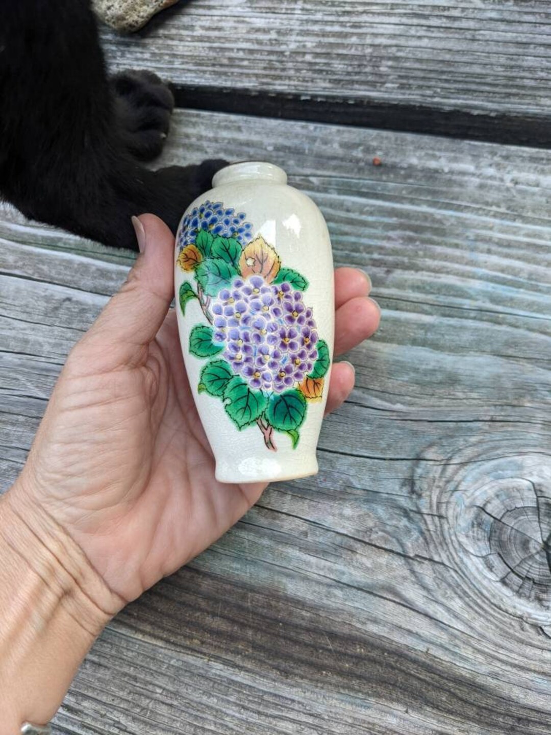 Petite Hydrangea Vase Homco Japanese - Etsy