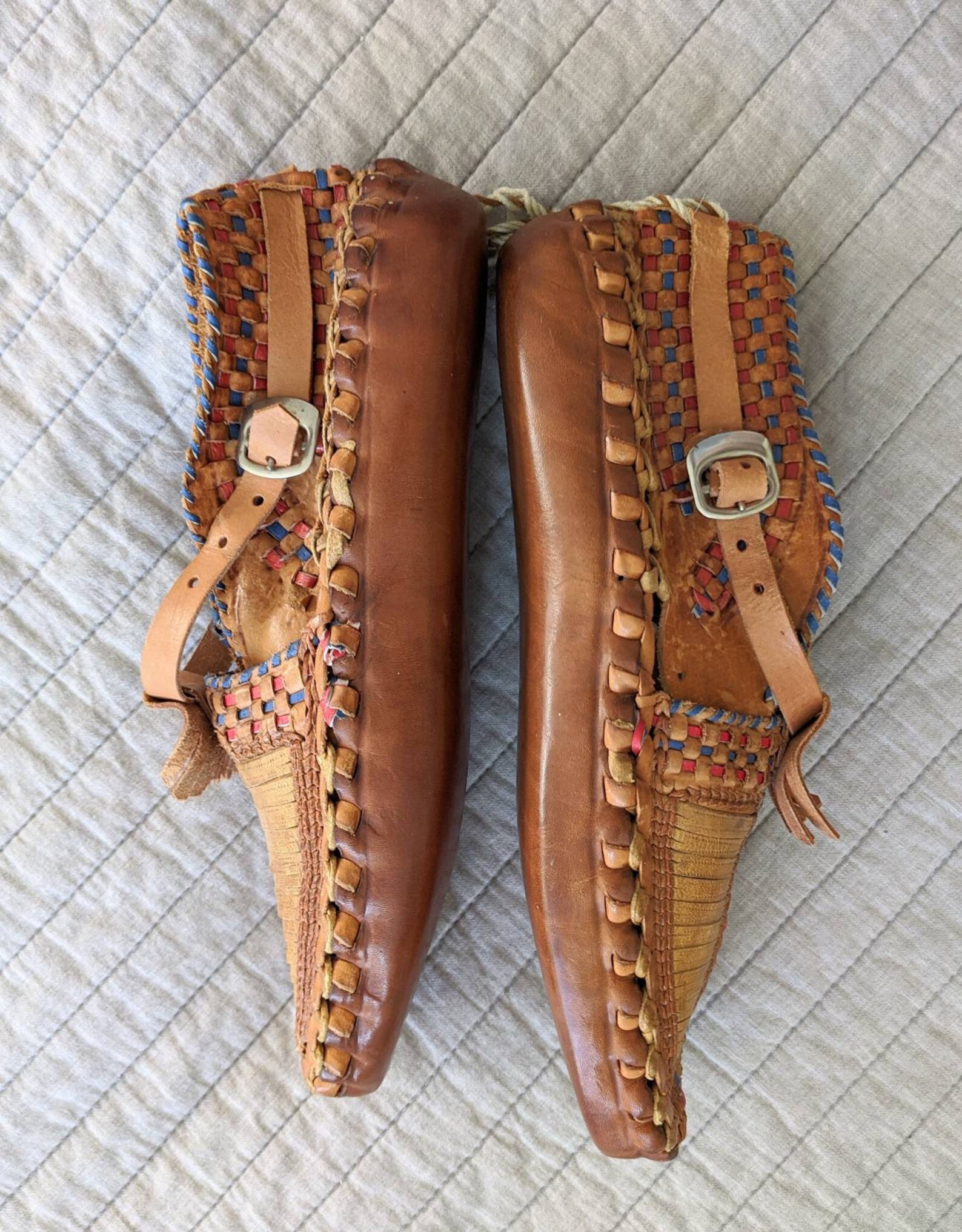 Yugoslavian leather traditional dancing shoes Opanci ladies 37 | Etsy