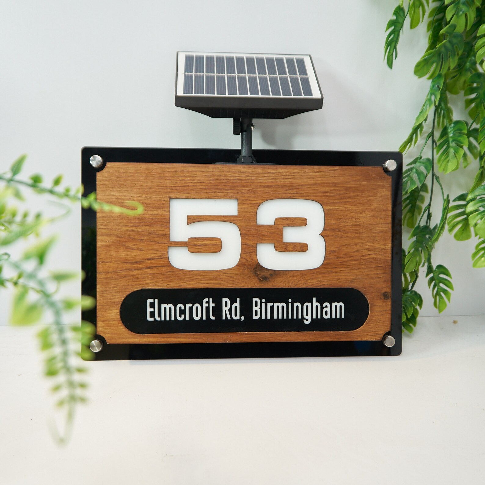 House Number Solar - Etsy