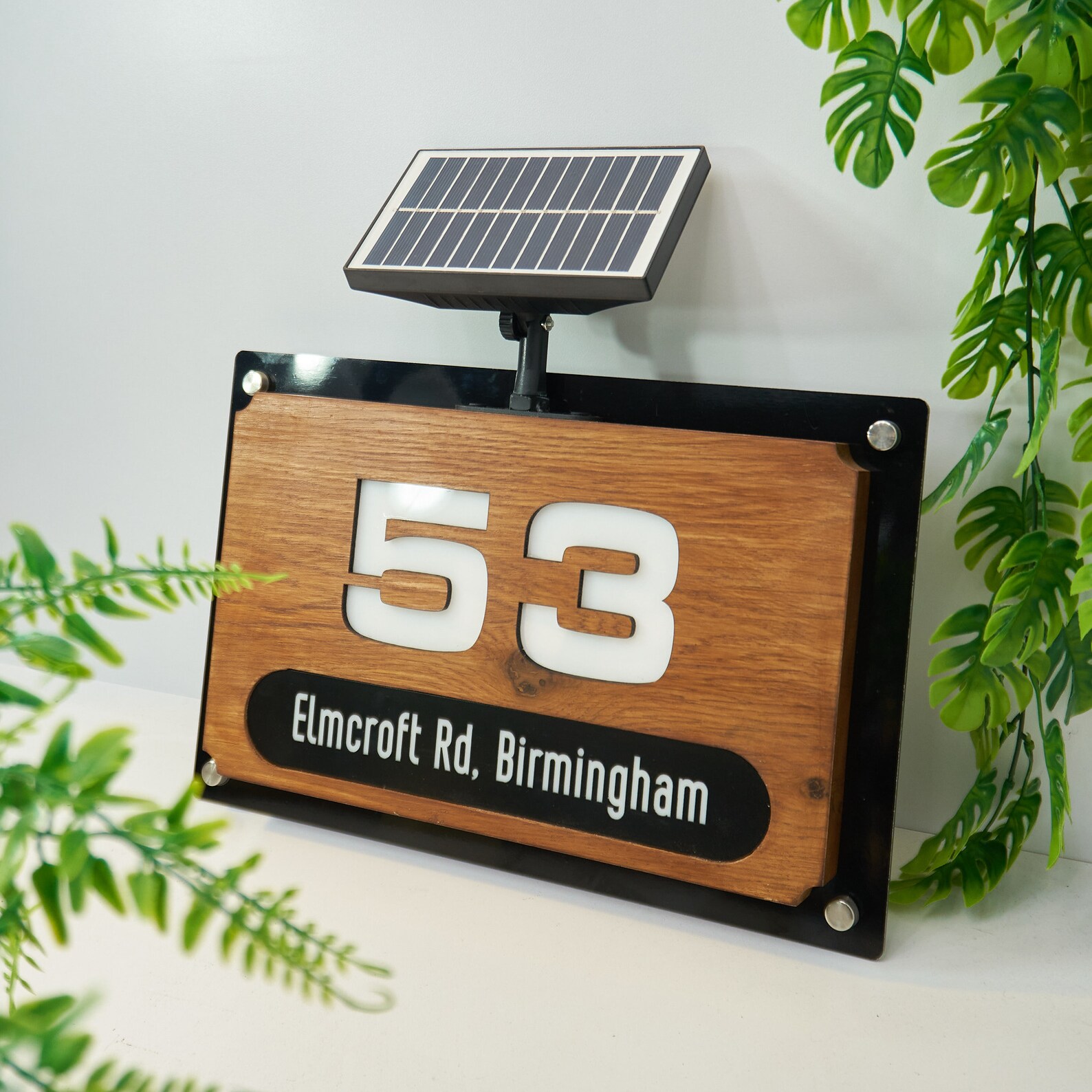 House Number Solar - Etsy