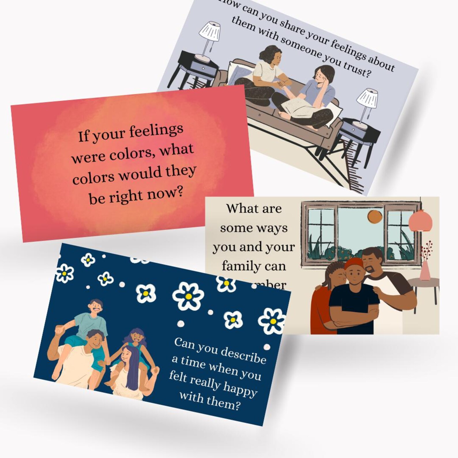 Set of 24 Digital Grief Cards - Healing & Processing Prompts, Therapy ...