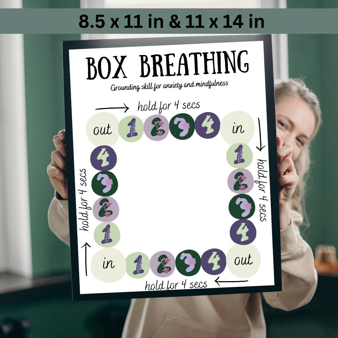 Breathing Board – Digital Print for Calm Corner, Therapy Tools, School ...